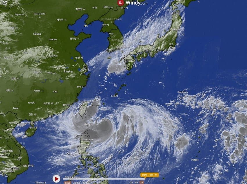 태풍) 힌남노 태풍의 눈 다시 생겼네 | 유머 게시판