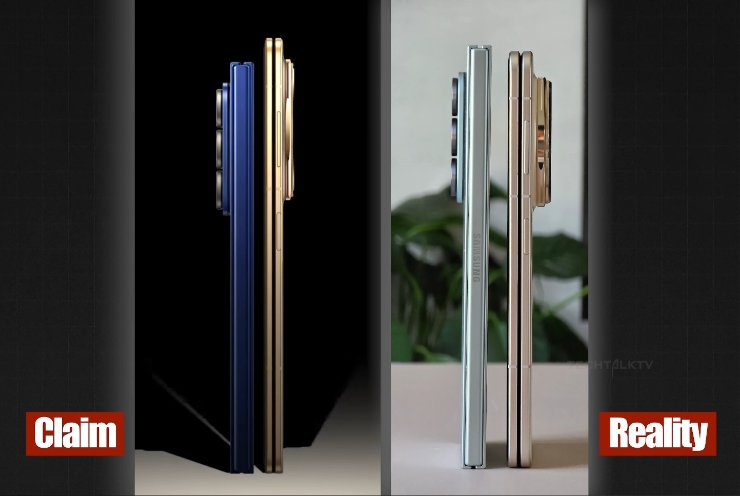 아너 매직 8 프로 에어 Vs 아이폰 에어 공식 홍보 이미지 비교