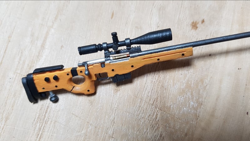 Kar98k , AWM-suppressor 만드는법! [1:10,나무젓가락 공예] | 프라모델 스케일모형 갤러리