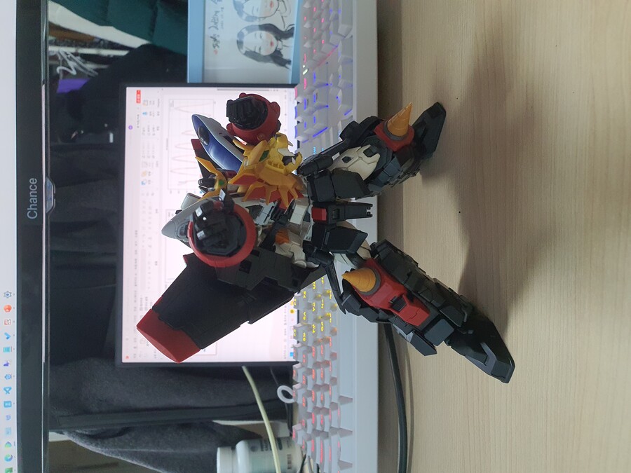 [RG]가오가이거 수펄혀롤랜딩 + 추가 몇 장(갓 건담과의 크기 비교) | 프라모델 캐릭터모형 갤러리 | RULIWEB