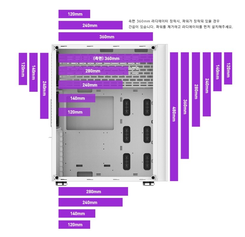 3RSYS T840 2라디에이터 설치 위치 문의 | 질문 게시판