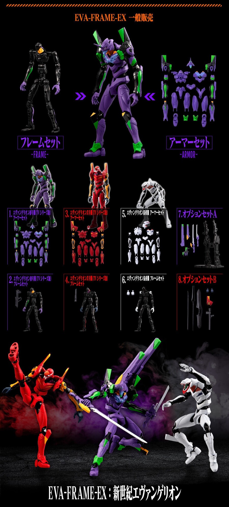 [반다이 식완] EVA-FRAME-EX: 신세기 에반게리온 | 피규어 정보
