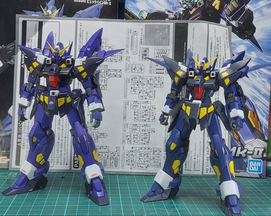 HGSR 휘케바인 Mk-Ⅱ 비교 + 시시오 블레이드 장비 사진 | 프라모델 정보