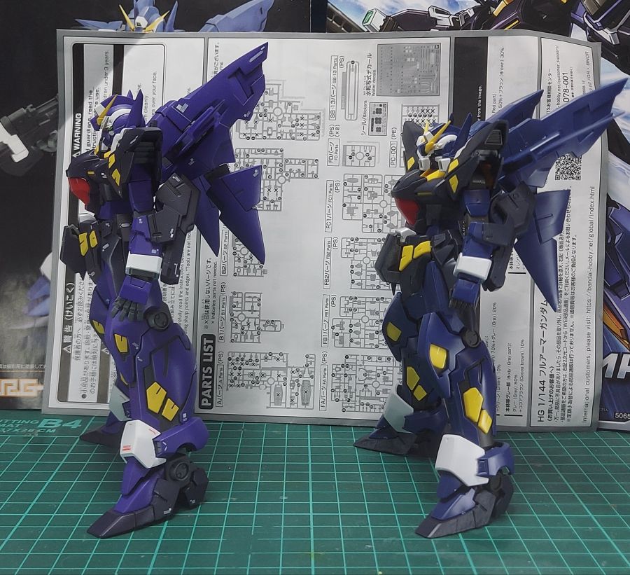 HGSR 휘케바인 Mk-Ⅱ 비교 + 시시오 블레이드 장비 사진 | 프라모델 정보