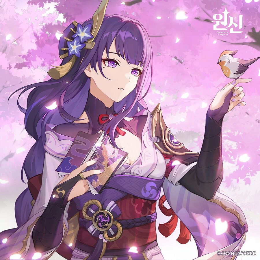 [원신] 라이덴 쇼군 생일 일러스트 | 플레이스테이션 정보