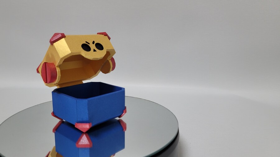 origami Brawl stars mega box papercraft