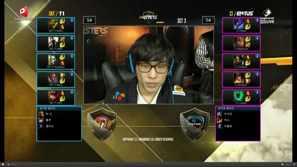 [LOL] LoL마스터즈 리그 CJ Entus VS SKT-T1 #9 | PC 게임 정보