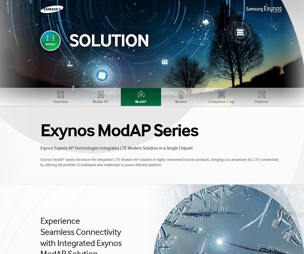 삼성 원칩 솔루션 ModAP와 LTE-A지원 모뎀300 시리즈 갱신 | 안드로이드 정보