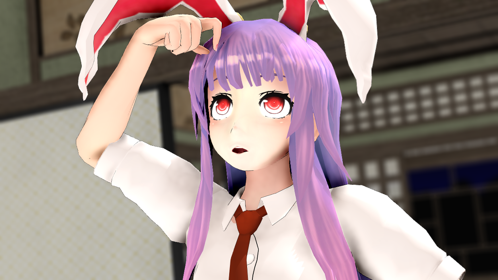 [MMD]우동게 앞머리를 감주전처럼 해봤는데요 | 동방프로젝트 커뮤니티 게시판