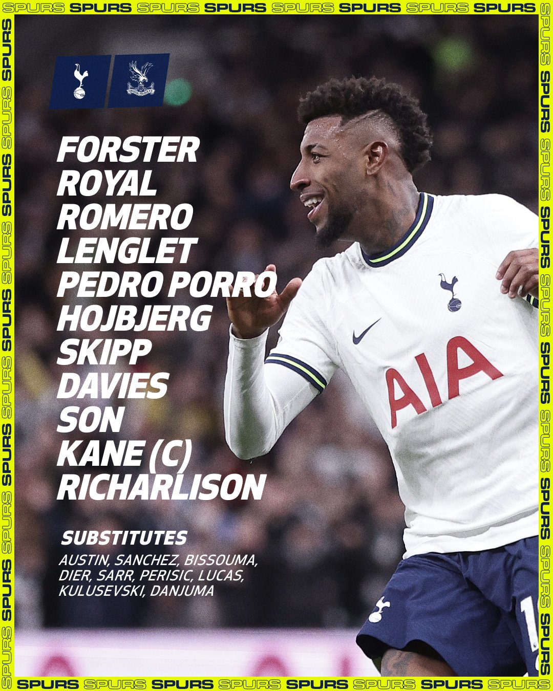 PL 35R 토트넘 VS 크리스탈 팰리스 손흥민 선발