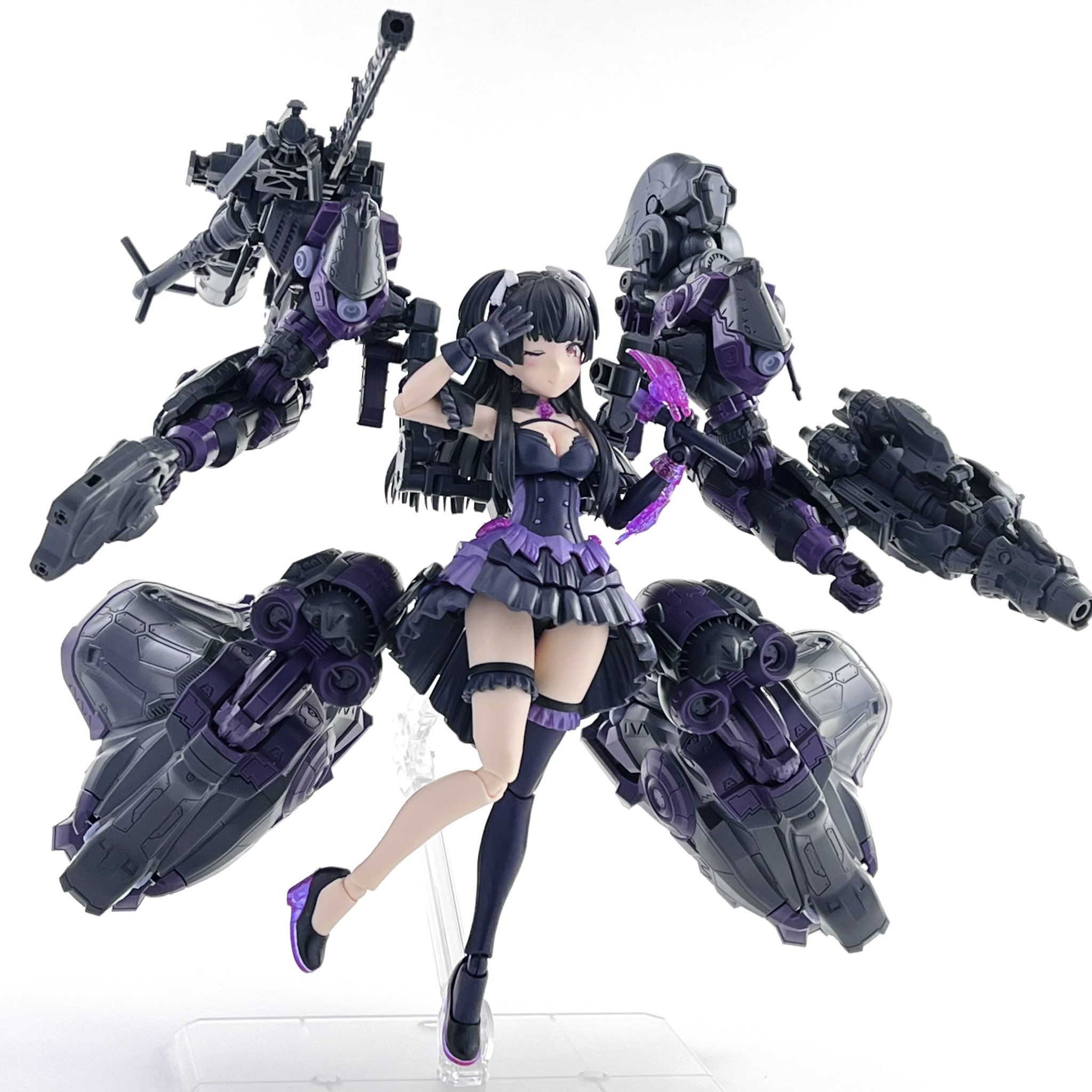 30MM X 아머드 코어 오픈 페이스 가조립 조합 사진