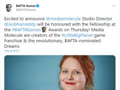 미디어 몰큘 Siobhan Reddy 씨가 BAFTA 에서 수상됨이 결정 | 플레이스테이션 정보