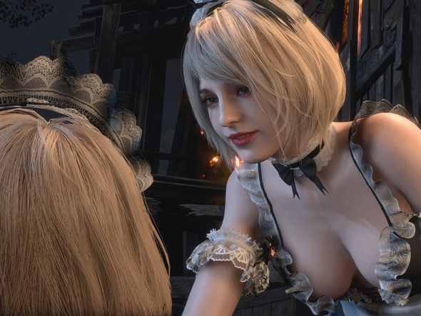 RE4R)쌍둥이 애슐리.jpg | PC패키지 스샷