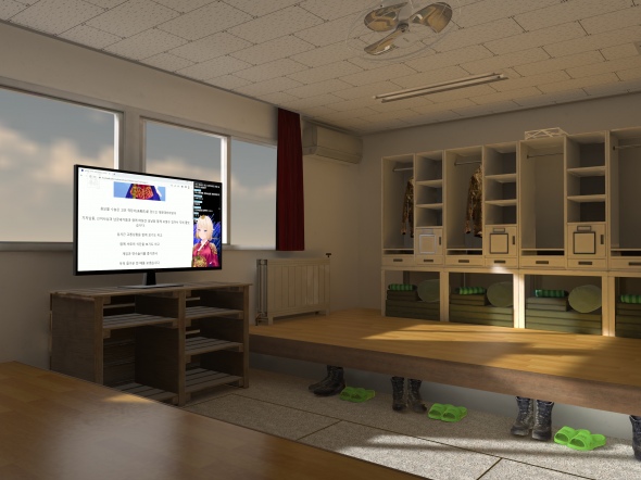 [PTSD주의] 3D) 군대 생활관 제작기 2 (라이트 연습) | 자작 / 없으면 만드는 갤러리