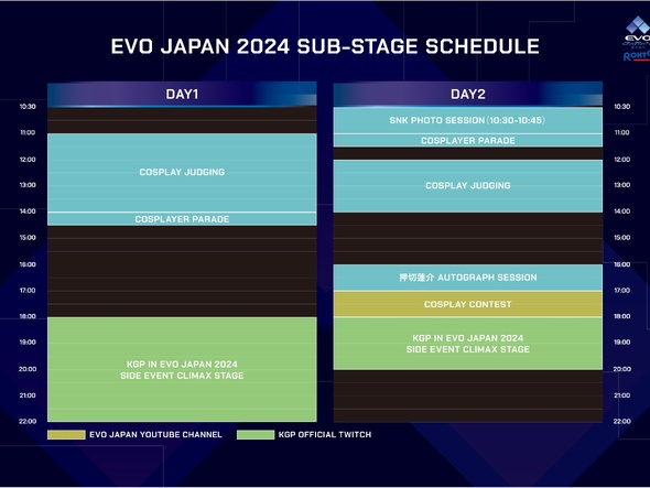 EVO JAPAN 2024 대회 스케줄 공개