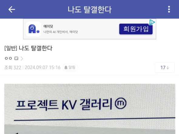 KV) 빨간약 쎄게 맞은 후붕이 결국 탈갤... | 유머 게시판 | RULIWEB