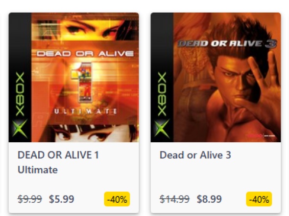 XBOX DOA 1 2 3 4 40 세일