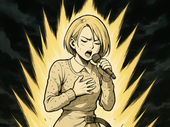 챗GPT가 만화로 재현한 가수 윤하 벨트 사건